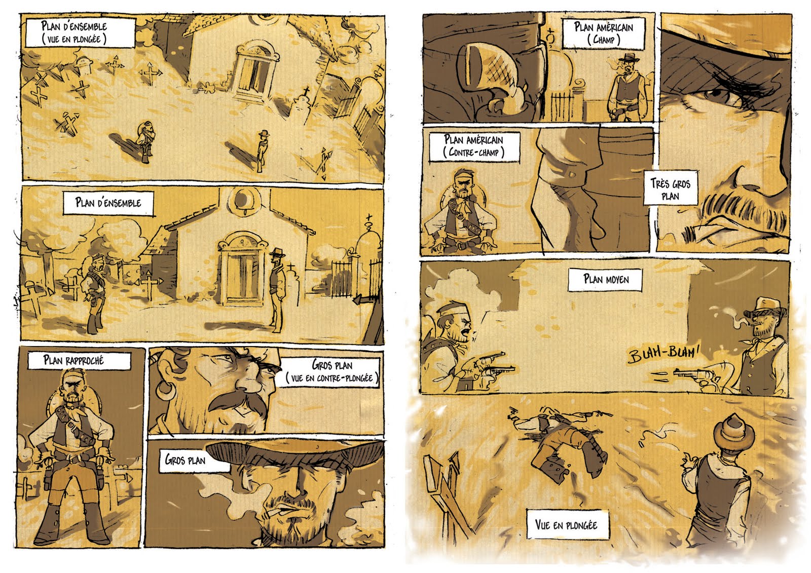 l'univers bd de manu cassier: Storyboard de planches BD