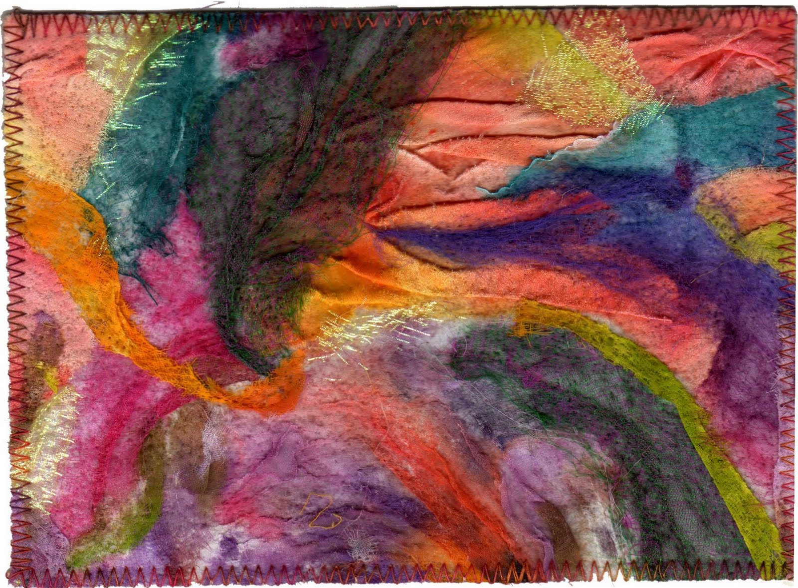 Quilts + Color: Needle Felting With An Embellisher Machine