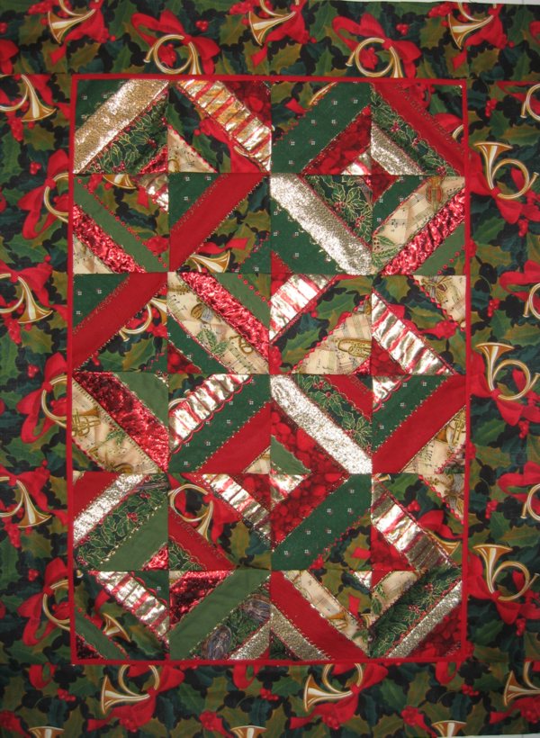 Quilts + Color: Almost Crazy Christmas Quilt