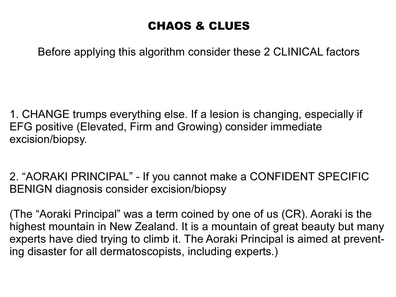 Chaos and Clues: CHAOS & CLUES - The Algorithm
