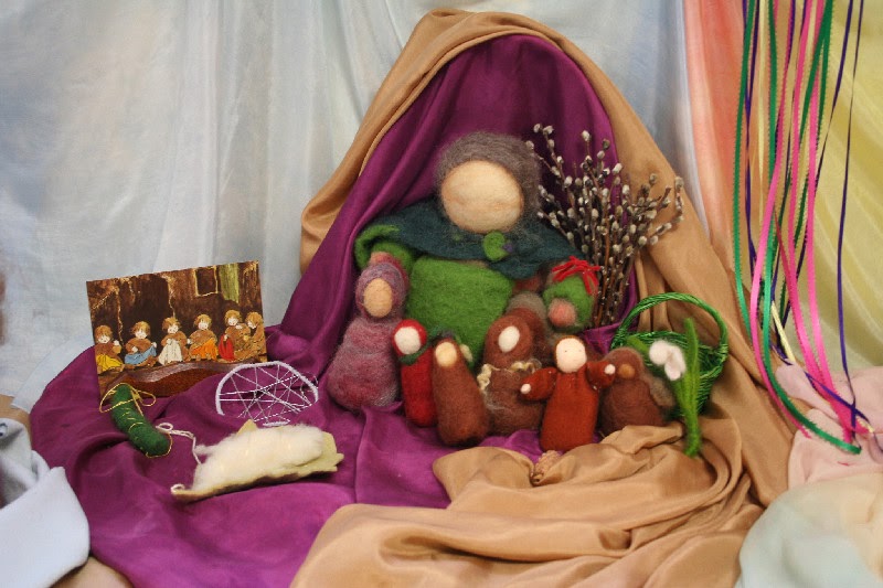 You know how we're an art family...: Day 3 at the Steiner Institute, Spring