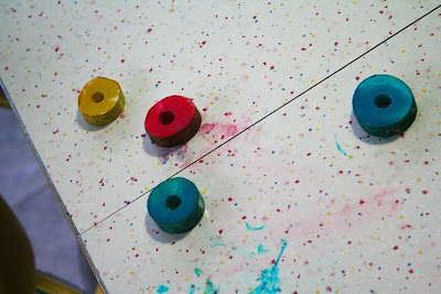 You know how we're an art family...: branch block lacing and patterning