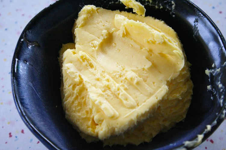 You know how we're an art family...: yellow butter