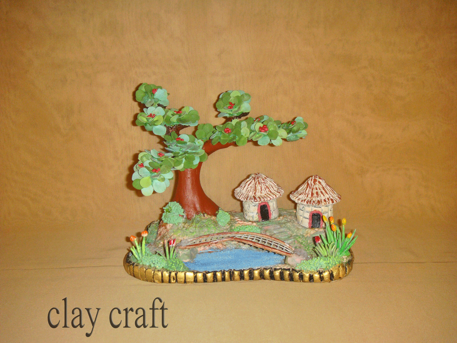 clay flowers and figurines: BREAD CRAFT