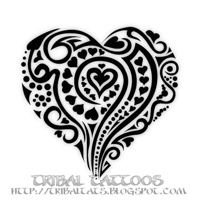 Our Tattoo: 10 Unique Designs of Tribal Heart Tattoos