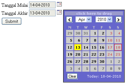 for fun: Javascript Validasi 2 Tanggal