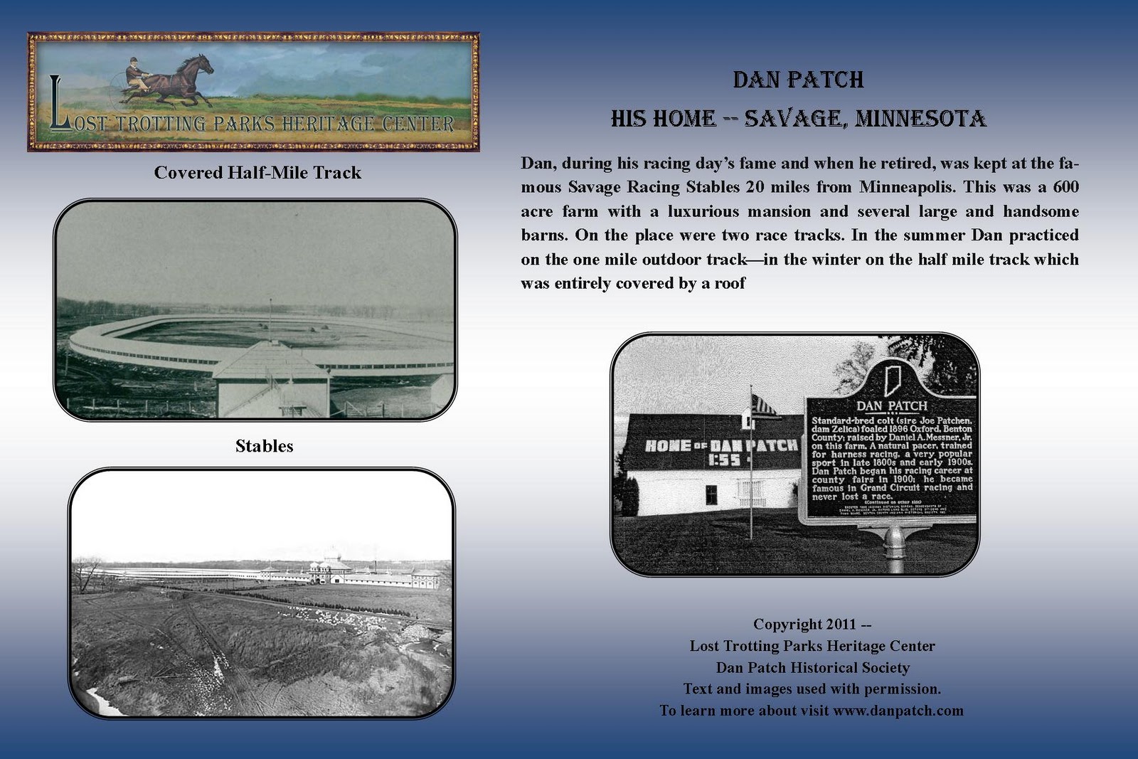 The Lost Trotting Parks Heritage Center -- Storyboard Archives: Dan ...