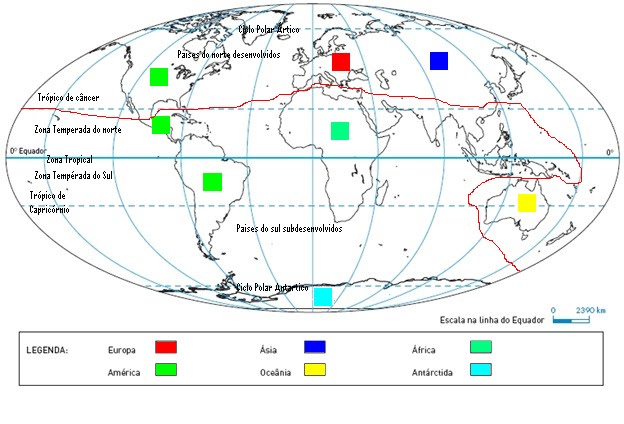 The Geografic World: Planisfério