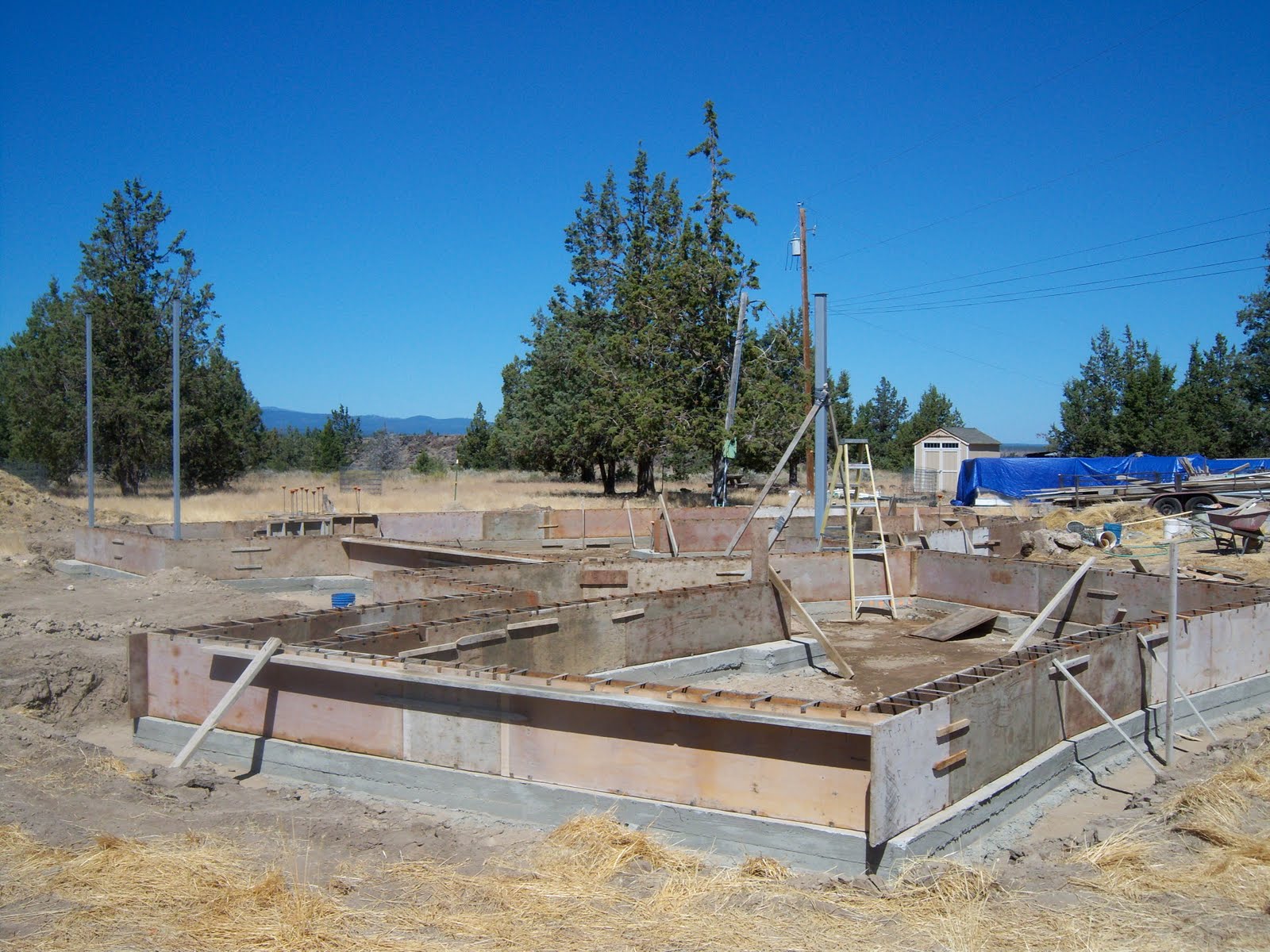 Roundup Ranch: Aug 16: Prep for Stem Wall Pour