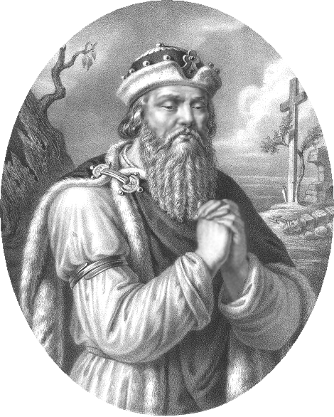 Historia Polski w malarstwie: Mieszko I wedlug Aleksandra Lessera