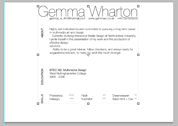 Gemma Wharton - Professional Practice