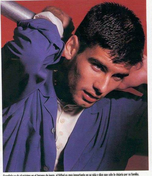 Pep Guardiola modelo cuando era jugador de fútbol : Blog de Lujo