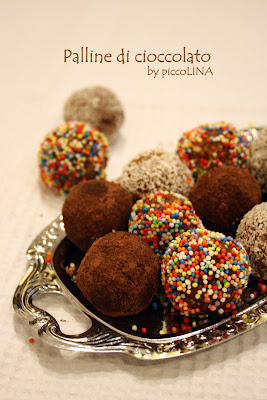 La cucina piccoLINA: Palline al cioccolato