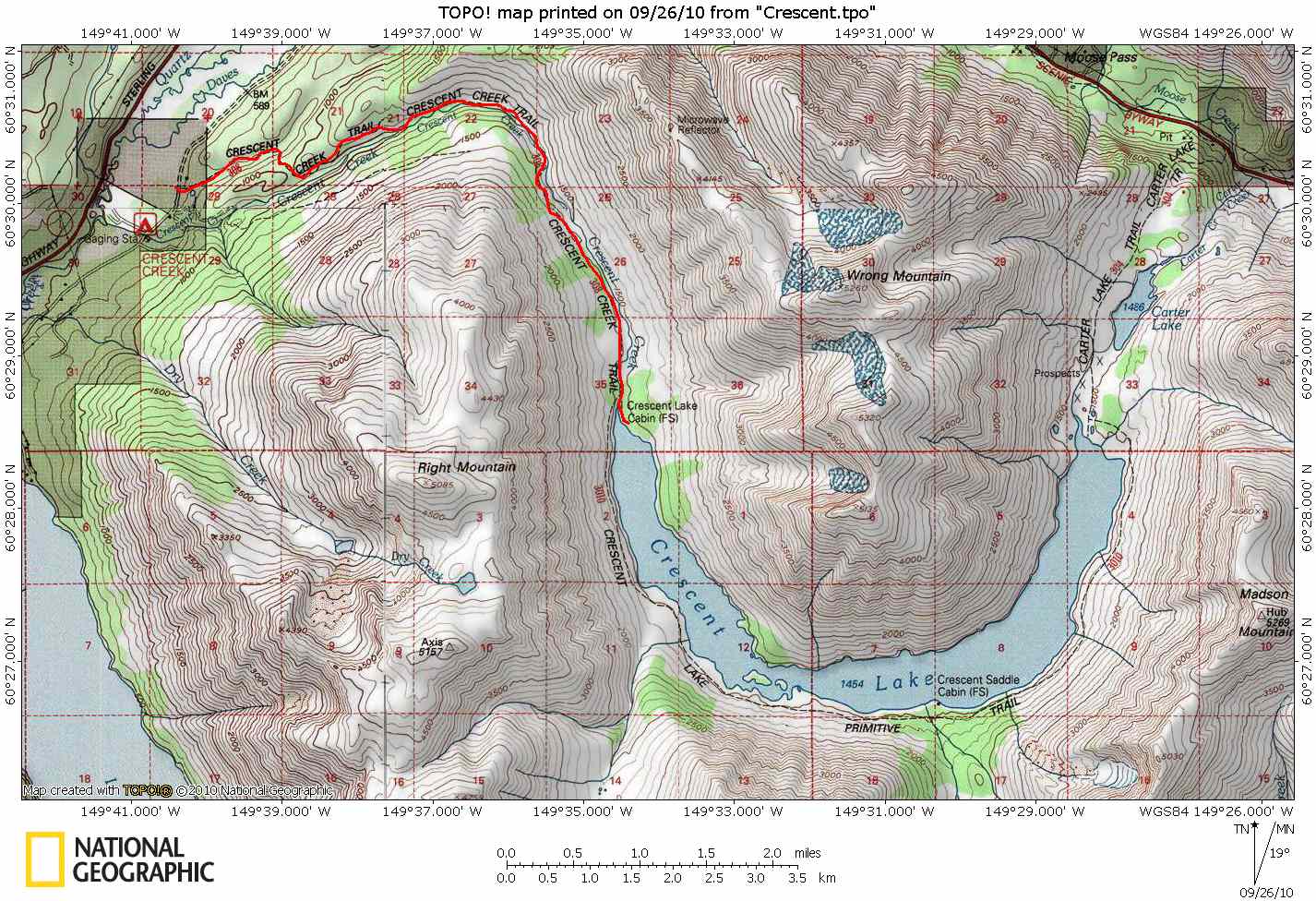 From a trail called 'Life': Johnson and Crescent