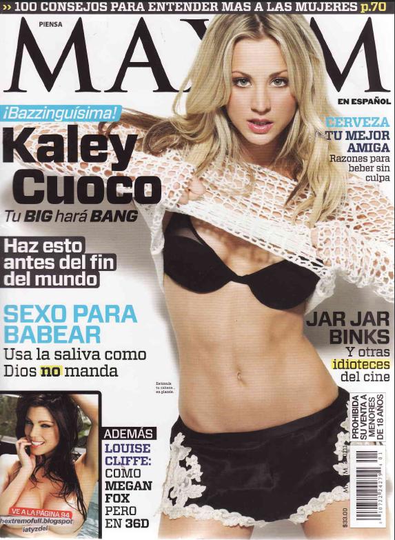 Kaley Cuoco - Maxim Enero 2011 - Mexico ~ Las Mejores Revistas en PDF