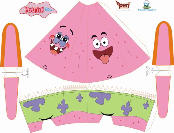 Ruang Antho: PatrickStar Papertoy