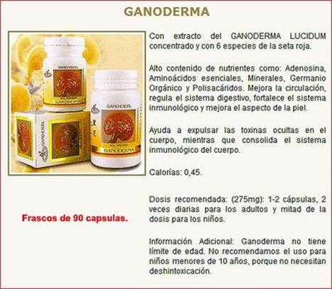 GANO EXCEL: Ganoderma Lucidum en Cápsulas: Extracto concentrado para ...