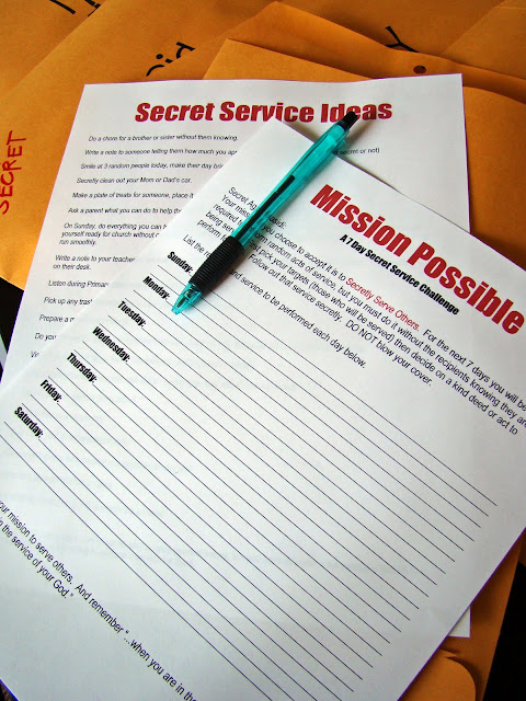 tHe fiCkLe piCkLe: Secret Service (Activity Days Activity)