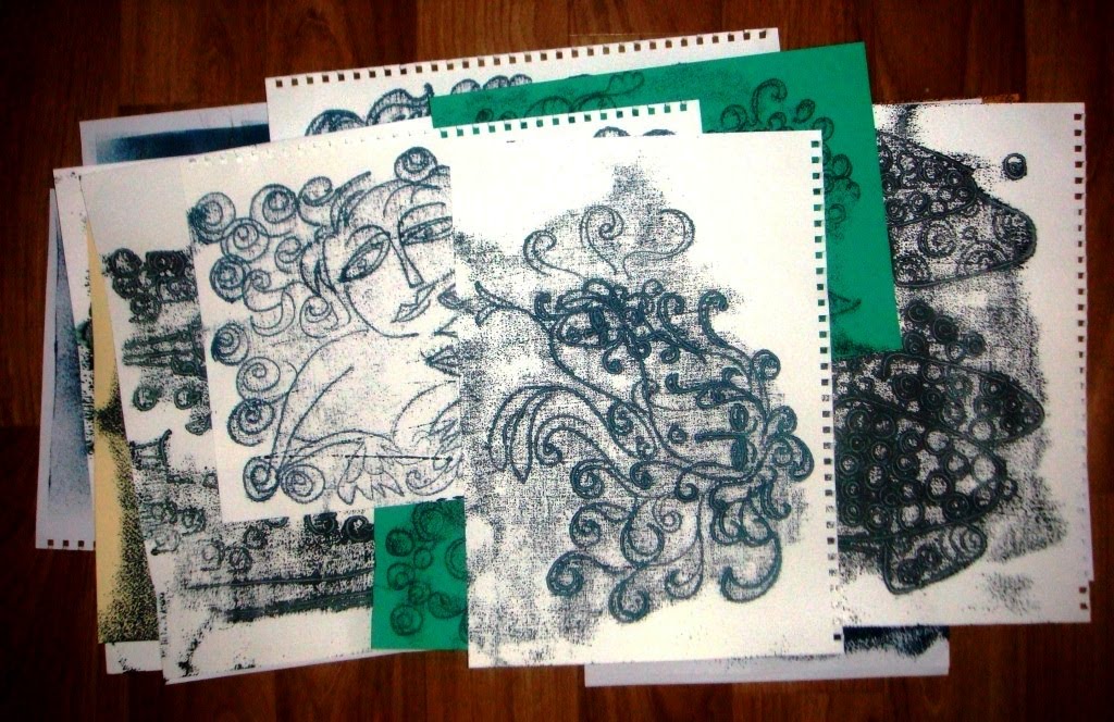 del.art.ful: Monoprinting