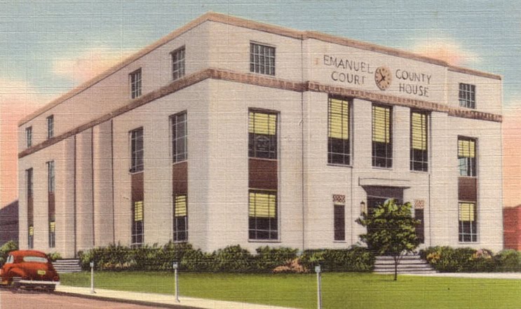 Dirt Roads, Country Churches and Small Towns: EMANUEL COUNTY COURTHOUSE