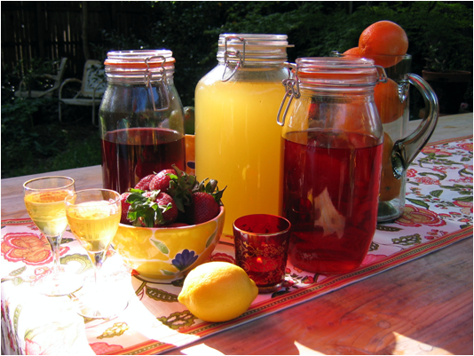 Salvation Sisters: A Trio of Fruit Liqueurs: Limoncello, Fragolino and ...