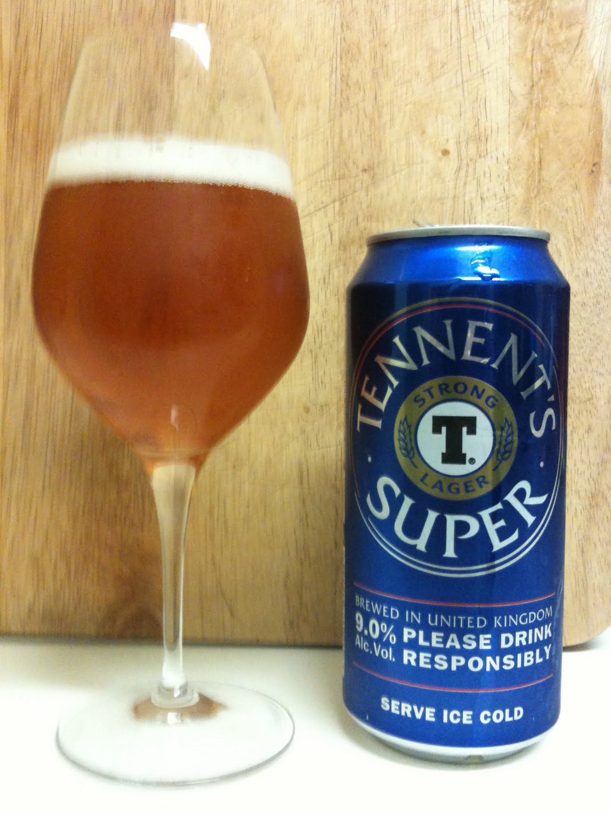 what are you drinkin?: Tennent's Super Strong Lager