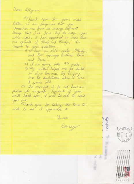 Fourth Grade Nothing: My Personal Letter From Corey Feldman