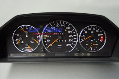 W124Merc: W124 Instrument Cluster Chrome Rings
