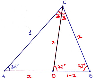 Matemática Sem Dúvidas: Calculando o seno e cosseno de 18º