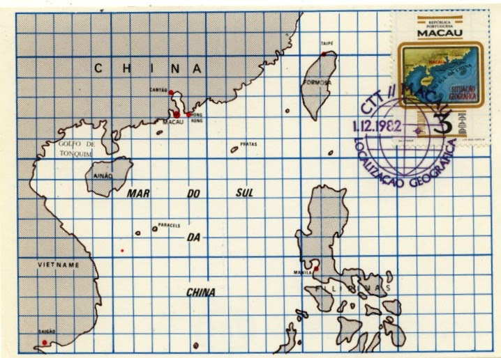 Macau Antigo: Localização geográfica: postal 'máximo'
