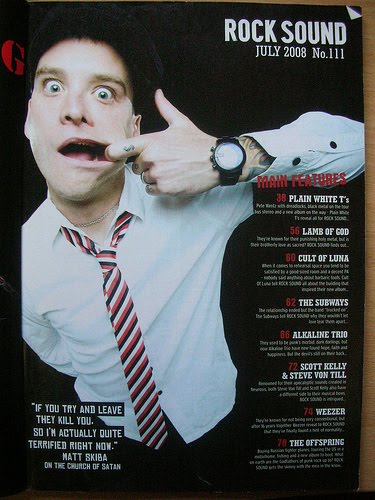 Taneha's Media Blog: Rocksound Contents Page Analysis WIP