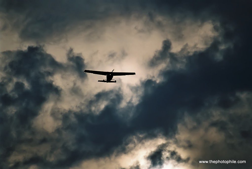 The Photophile: Plane in a Dramatic Sky