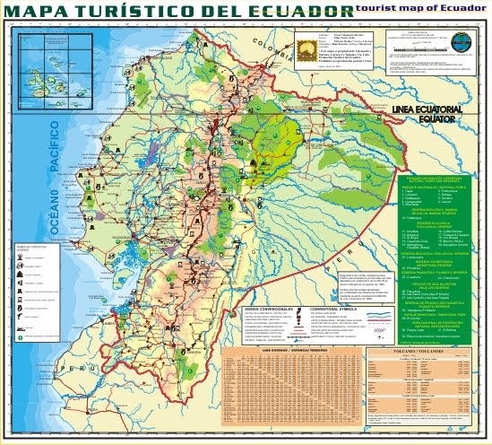 Mapas Turísticos del Ecuador: Ecuador mapas turísticos