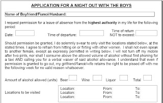 Life's Happenings: Night Out Permission Slip