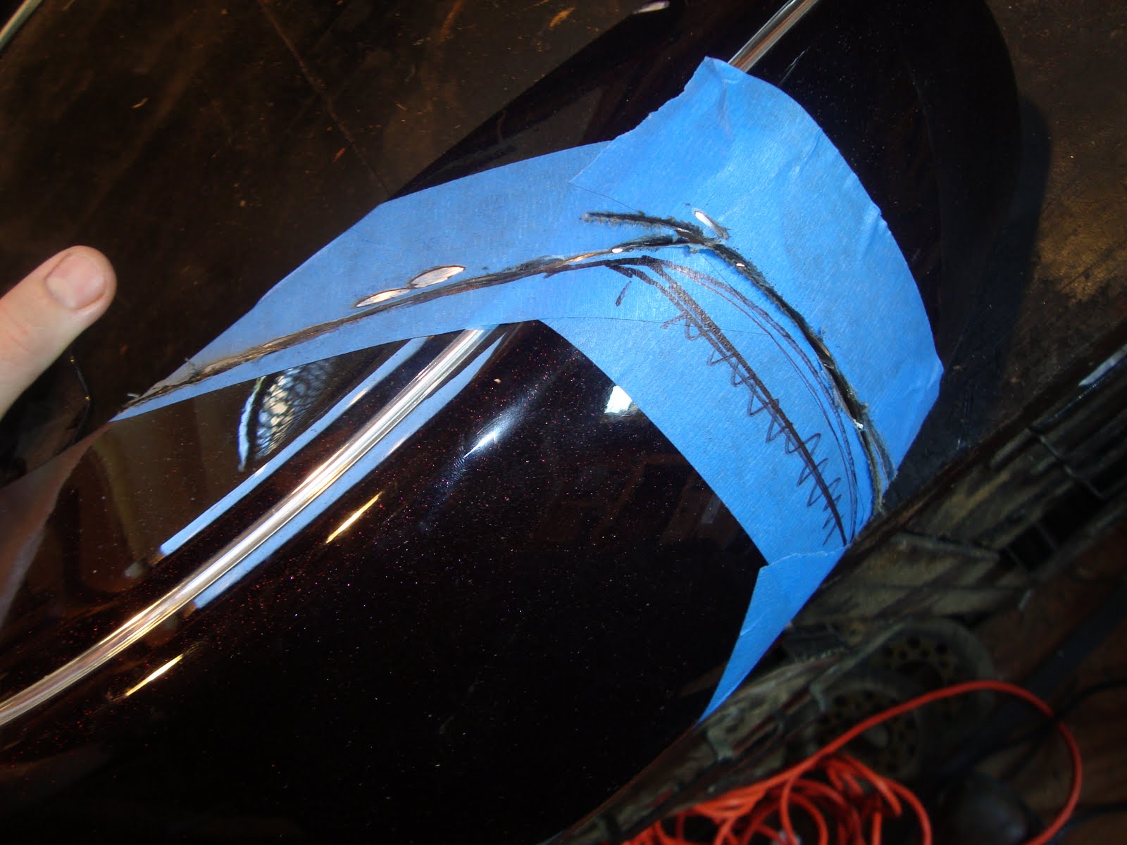 Tear it up, fix it, repeat: Front fender chopping
