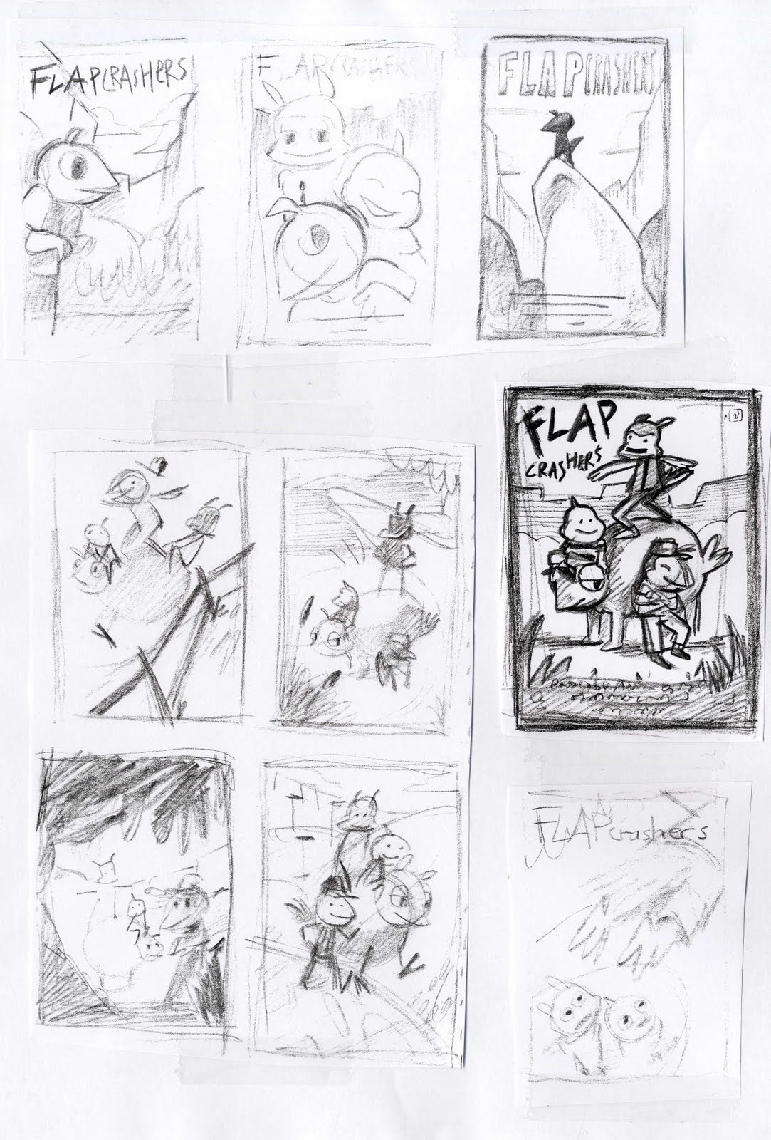 Flap Crashers: Poster thumbnails by Steffen Hansson