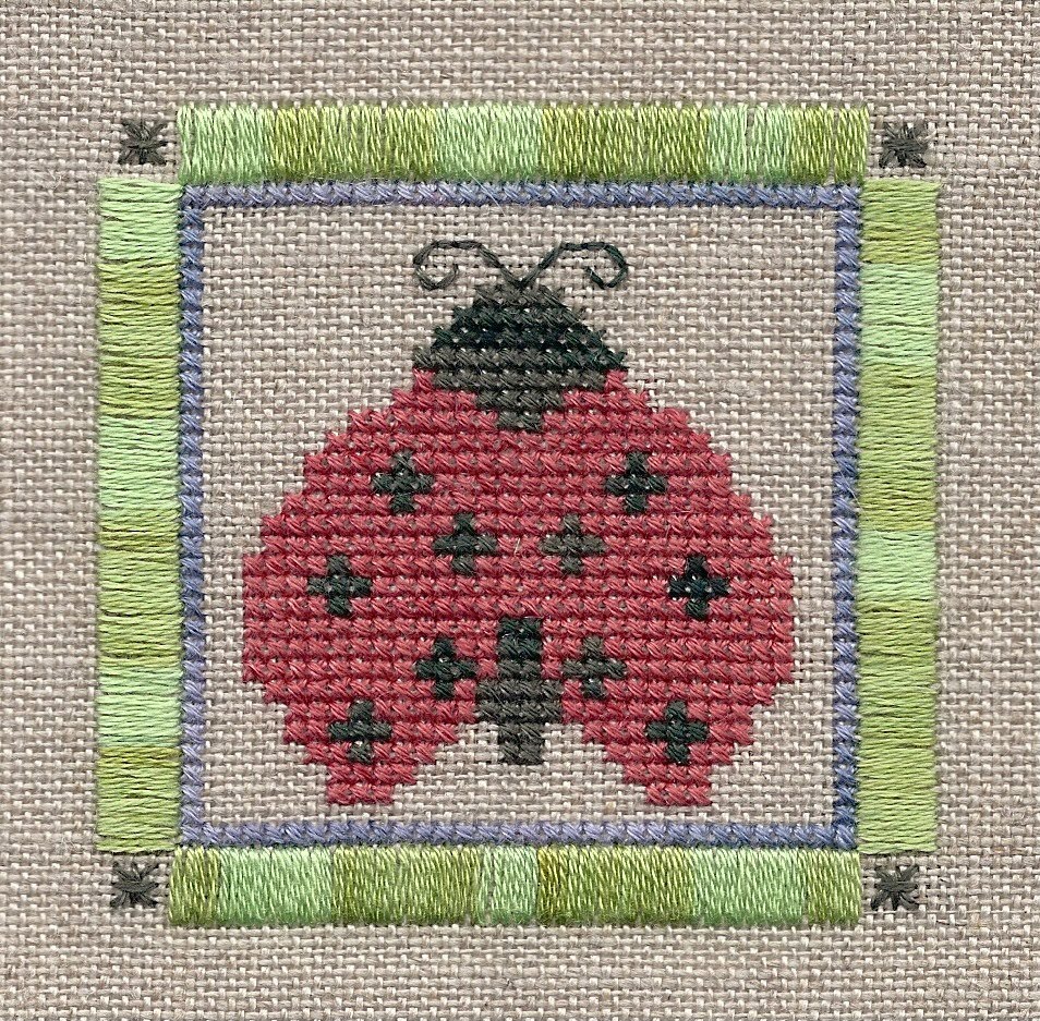 Garden Grumbles and Cross Stitch Fumbles: A Ladybug For Your Viewing ...