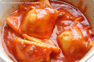 Chef Boyardee mini-bites, overstuffed ravioli - Vegas and Food