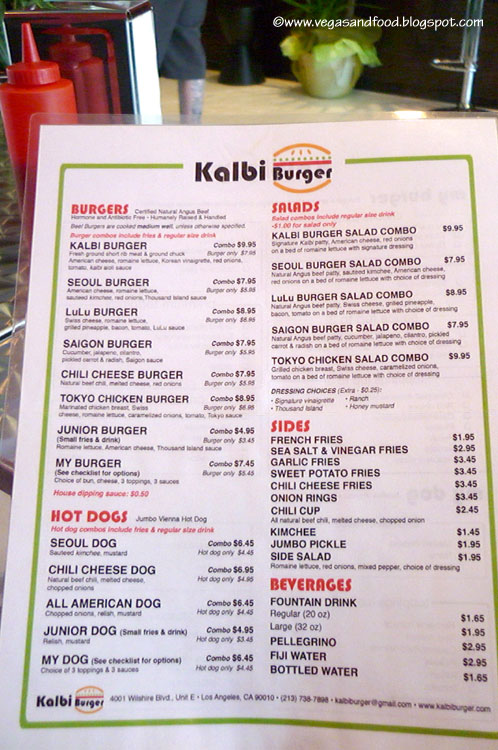 Kalbi burger - Koreatown - Vegas and Food