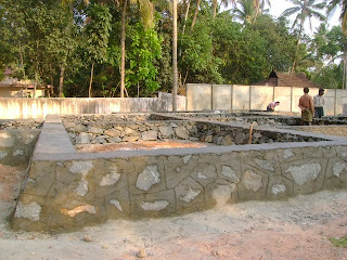 Kerala Architecture and House construction: Rubble work for Foundation ...