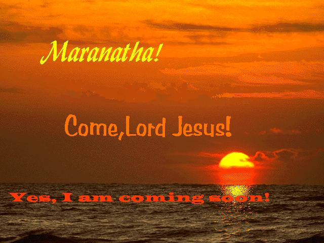 IN VERBO TUO DOMINE: MARANATHA...MARANATHA...MARANATHA.