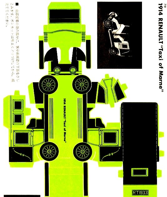 SP. Papel Modelismo: PaperCraft - RENAULT 1914