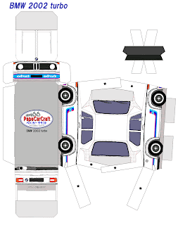 SP. Papel Modelismo: PaperCraft - BMW 2002 turbo