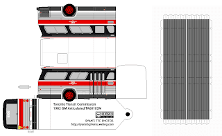 SP. Papel Modelismo: PaperCraft - Toronto Transit Commission Articulated