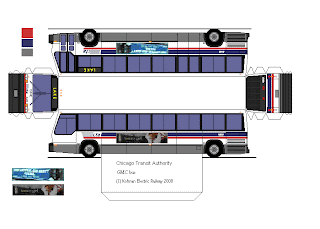 SP. Papel Modelismo: PaperCraft - Chicago Transit Authority - CTA