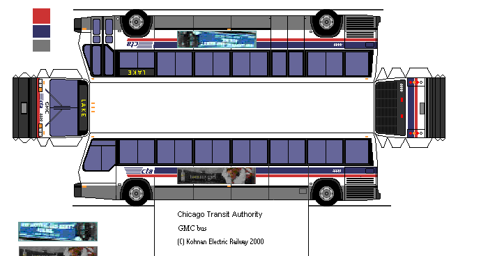 SP. Papel Modelismo: PaperCraft - Chicago Transit Authority - CTA