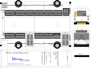 SP. Papel Modelismo: PaperCraft - TransLink bus