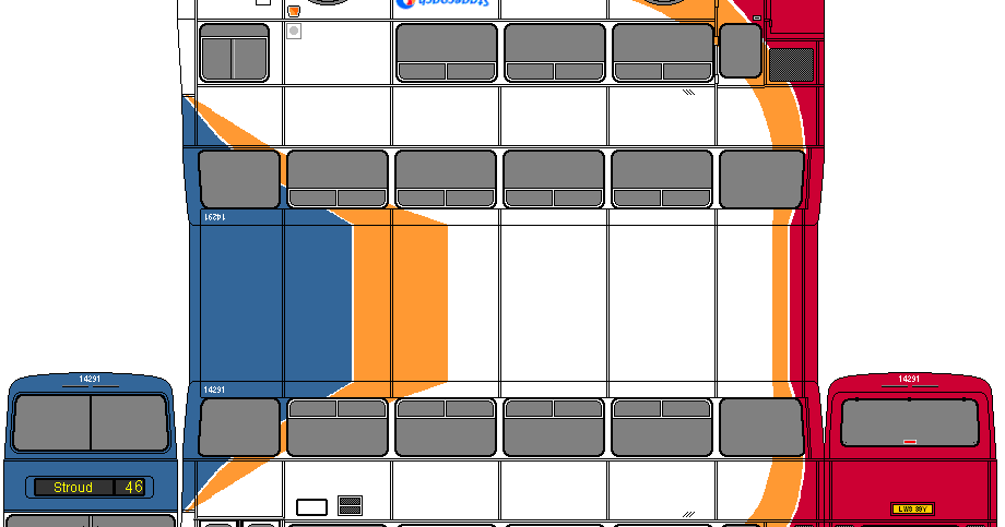 SP. Papel Modelismo: PaperCraft - Stagecoach Bus