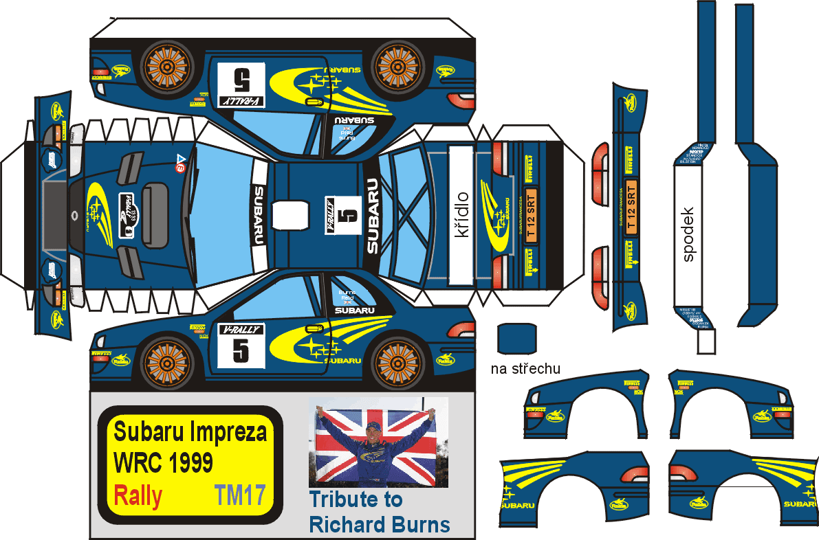 SP. Papel Modelismo: PaperCraft - Subaru Impreza WRC