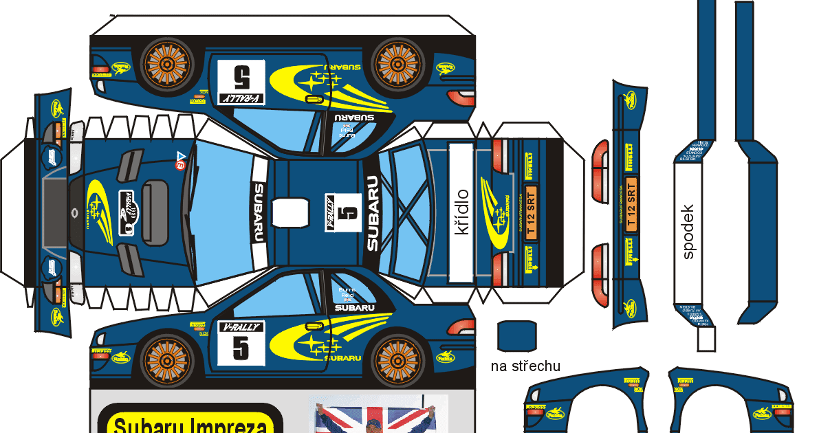 SP. Papel Modelismo: PaperCraft - Subaru Impreza WRC